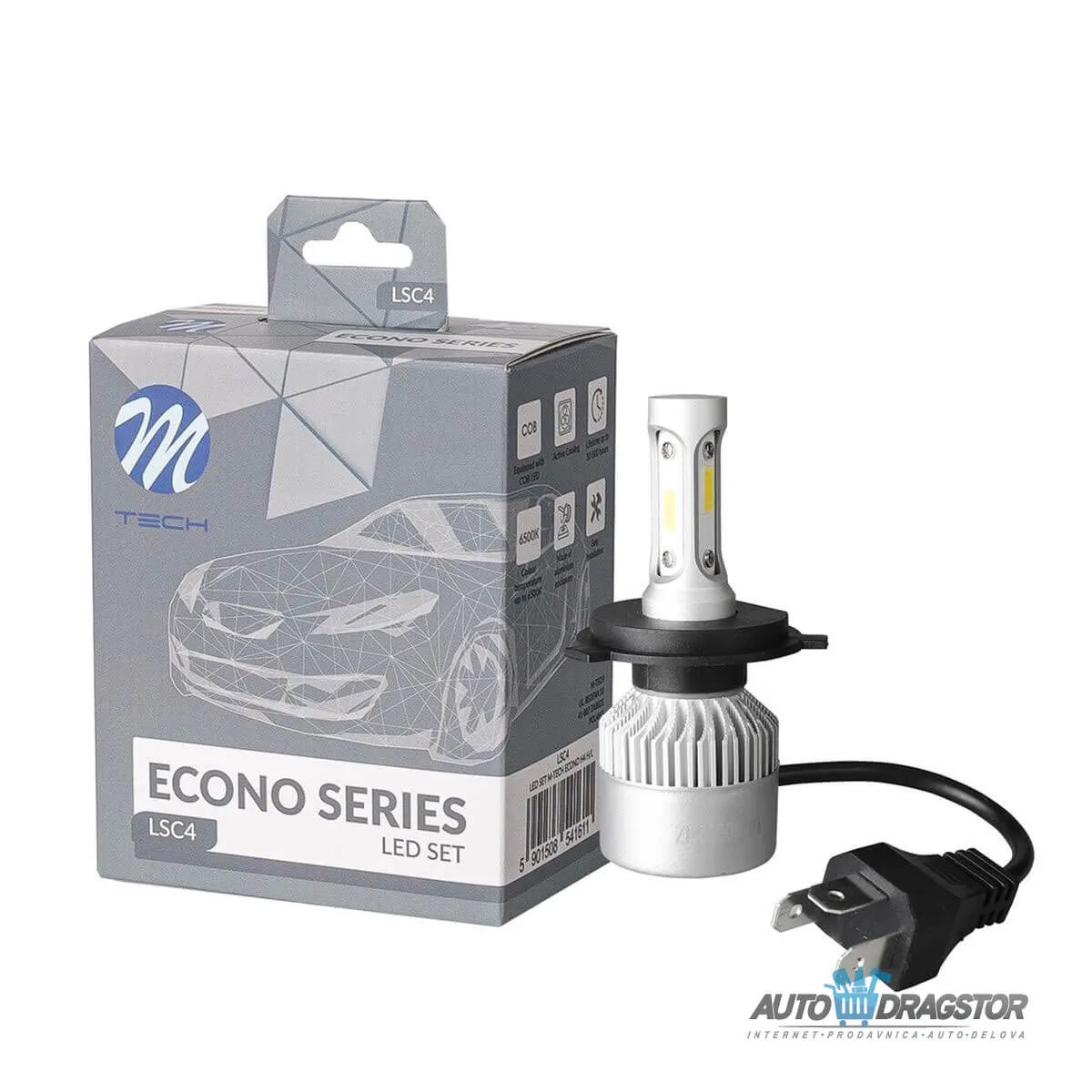 SIJALICA 12V H4 LED 80W 6500K/10000LM | Auto Dragstor | Online i Cena