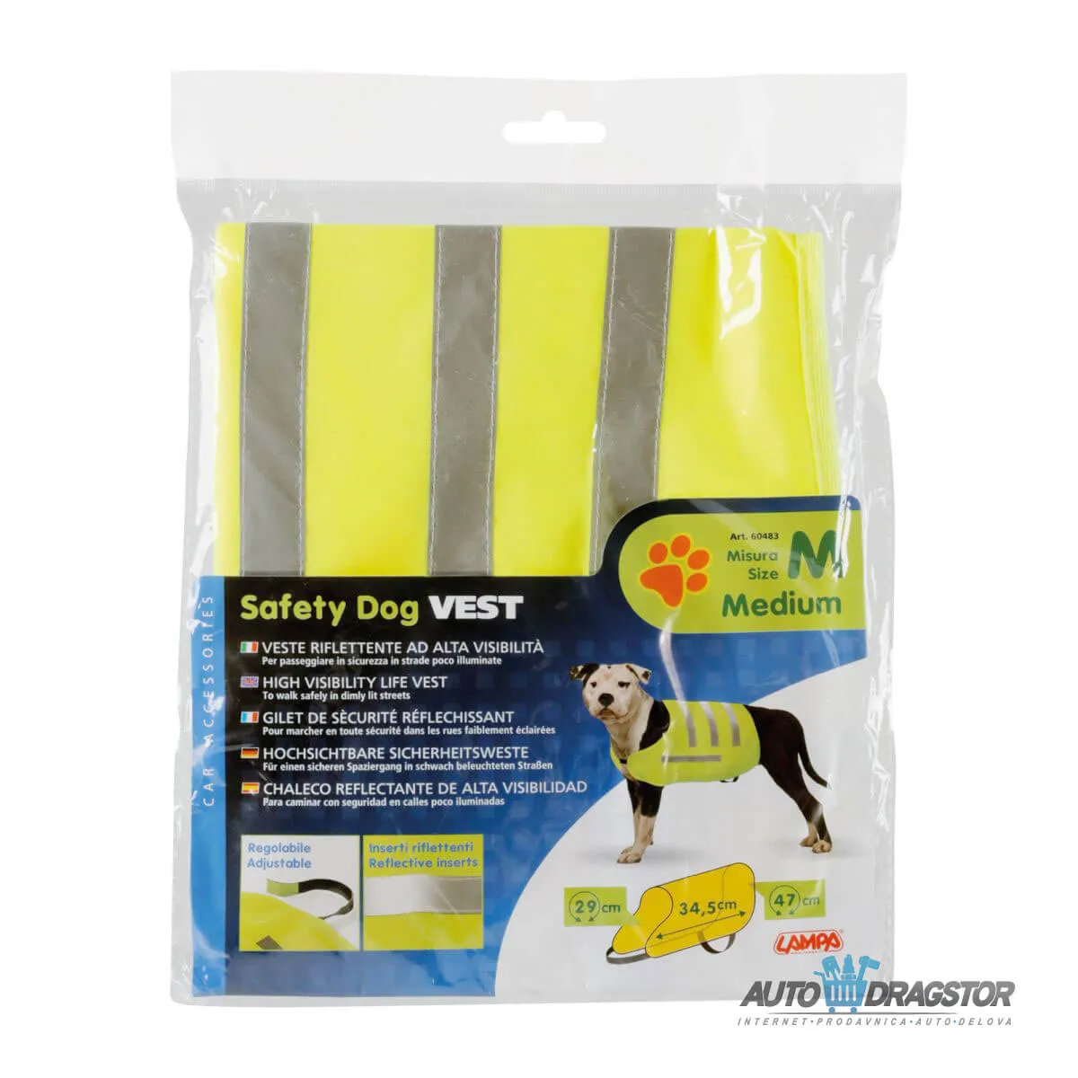 FLUO PRSLUK REFLEKTUJUĆI ZA PSE VELIČINA "M" | Auto Dragstor | Online i ...
