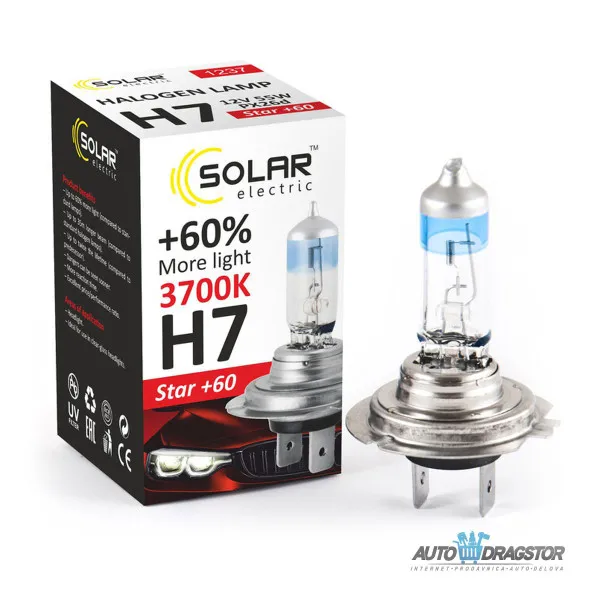 SIJALICA 12V H7 55W PX 26D STARLIGHT +60% VIŠE SVETLA | Auto Dragstor | Online i Cena